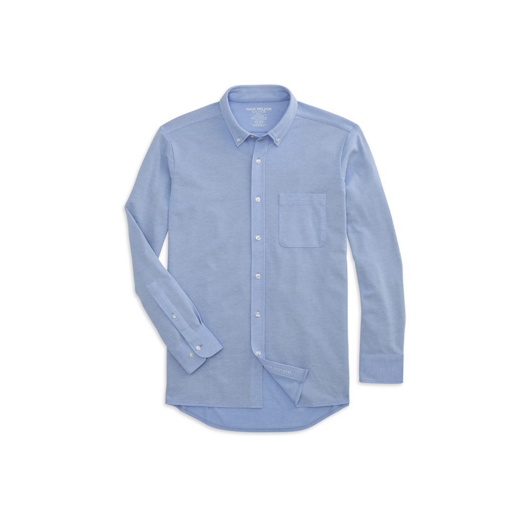 Mack Weldon Silver Pique Long Sleeve Shirt – Seattle Thread Company